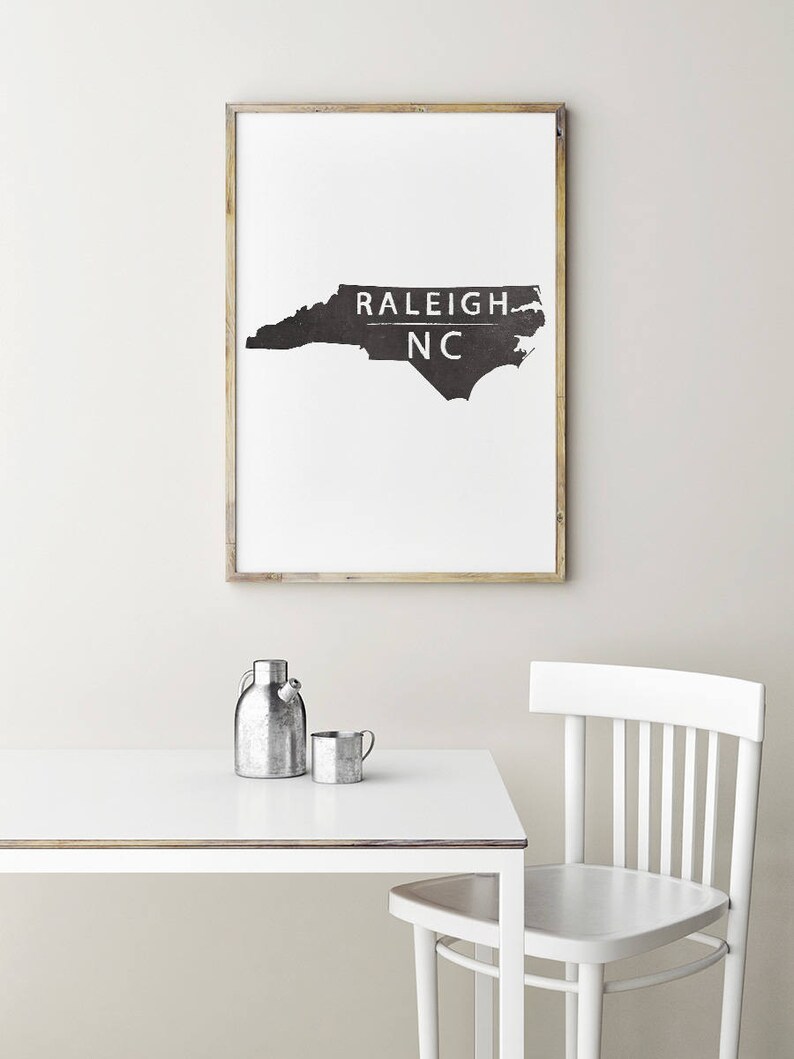 Raleigh Printable Art, North Carolina Printable Art, North Carolina Art ...