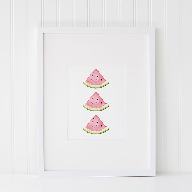 Watermelon Watercolor INSTANT DOWNLOAD Print, Watercolor Printables ...