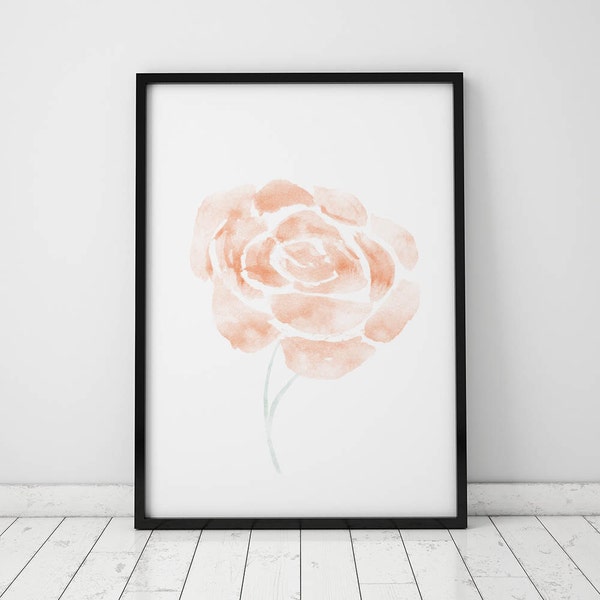 Black and White Minimalist Circle INSTANT DOWNLOAD Art, Rings Printable ...