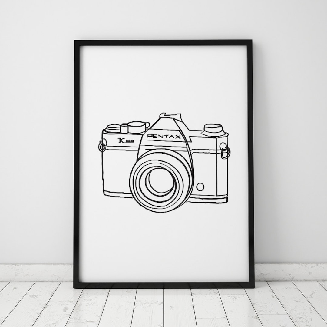 Pentax Film Camera INSTANT DOWNLOAD Printable Poster, Camera Printable ...