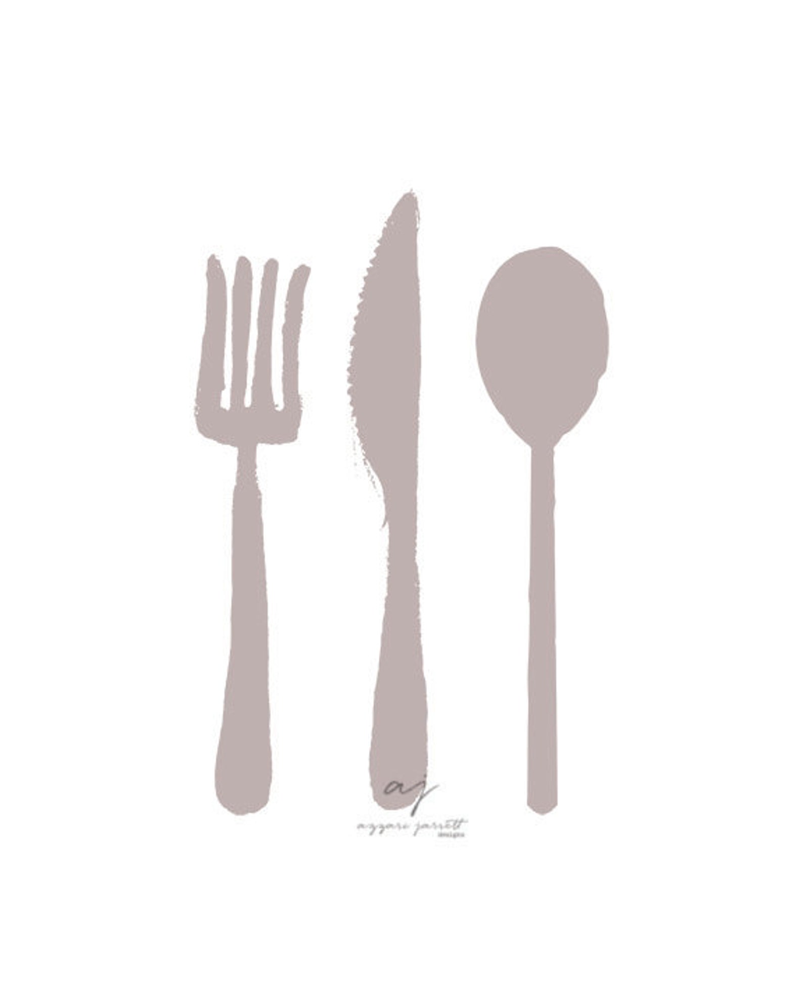 Kitchen Utensils Illustration INSTANT DOWNLOAD, Kitchen Printable ...
