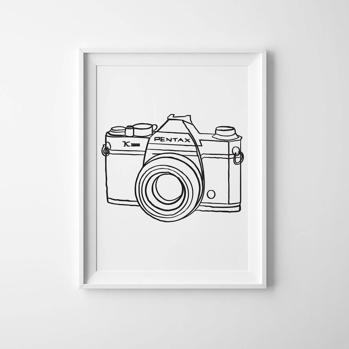 Pentax Film Camera INSTANT DOWNLOAD Printable Poster, Camera Printable ...