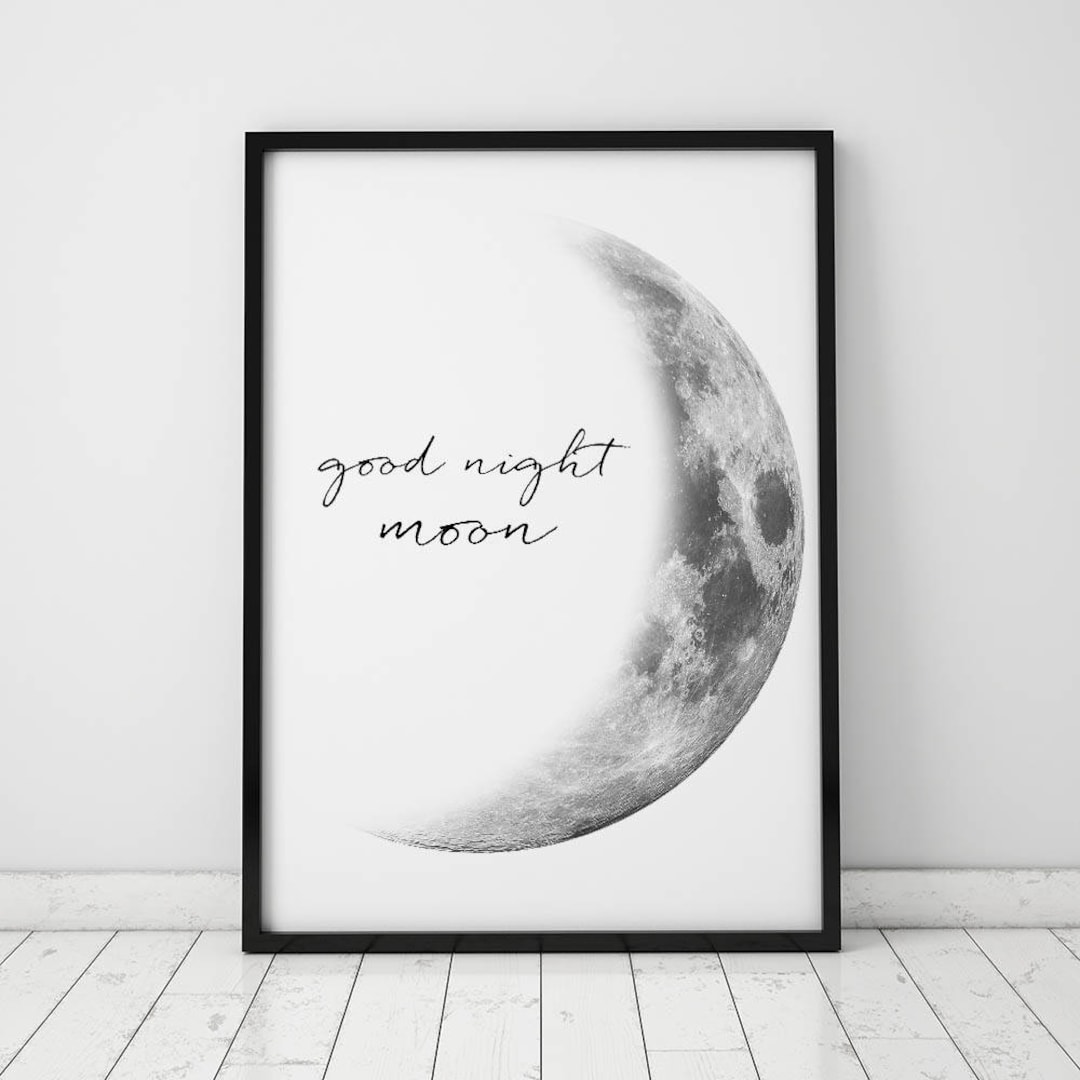 Good Night Moon Printable, INSTANT DOWNLOAD, Good Night Printable, Kids ...