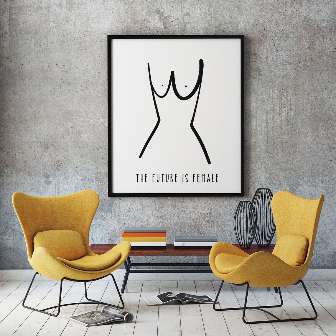 The Future is Female Illustration INSTANT DOWNLOAD Art, Illustration ...