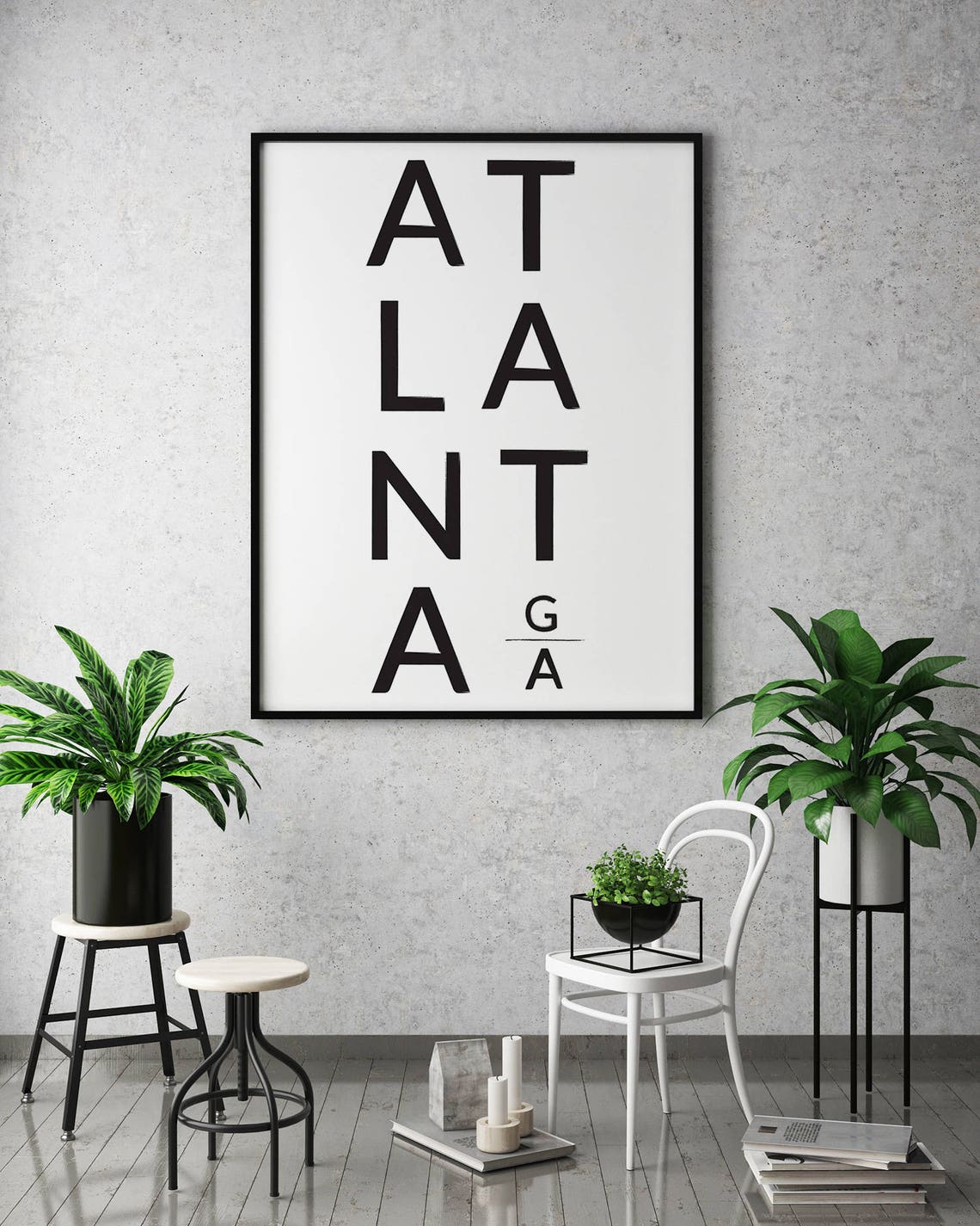 Atlanta Georgia Printable Art, Atlanta Poster, Georgia Art, Art Print ...