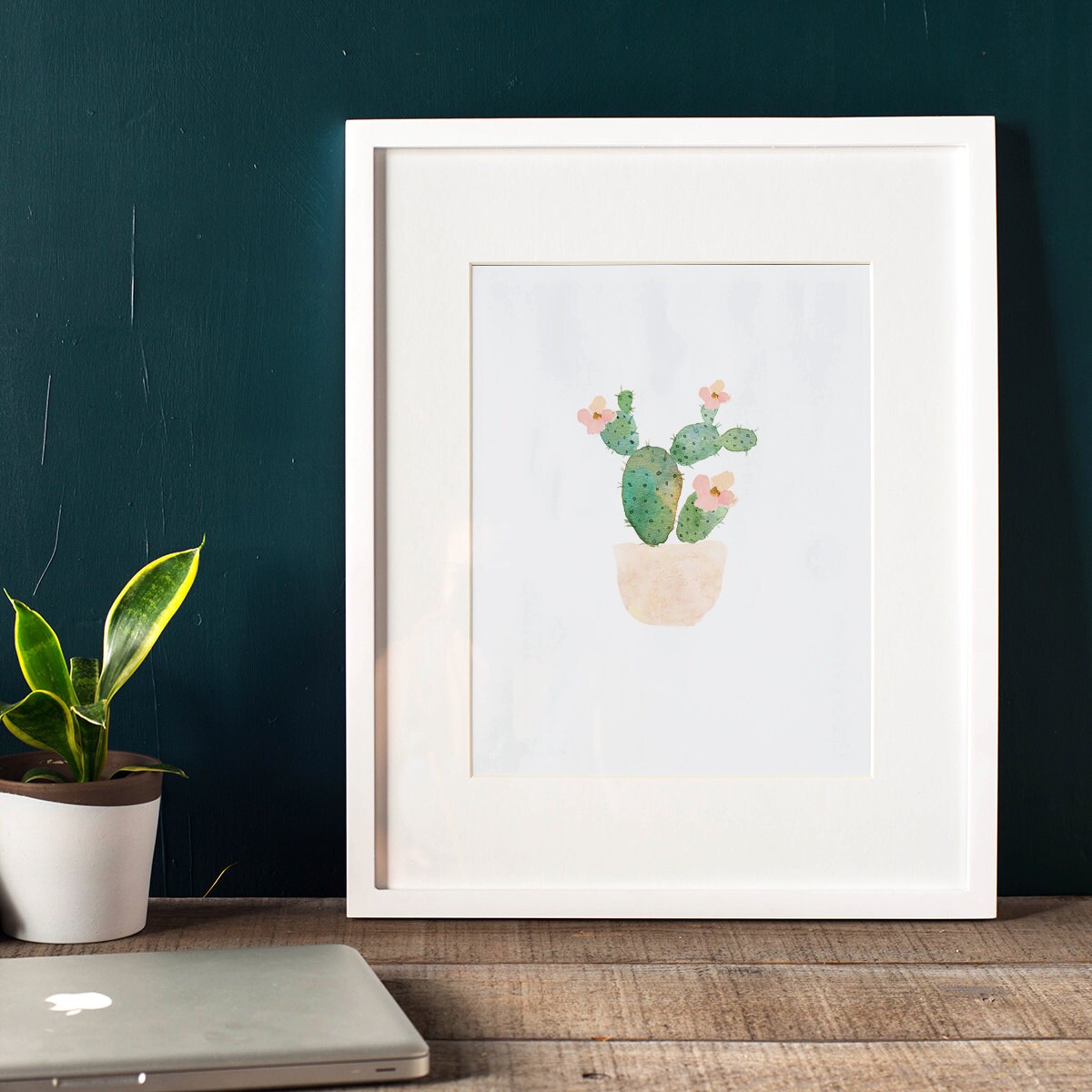 Cactus Watercolor Printable Art, Succulent Print, Instant Download ...