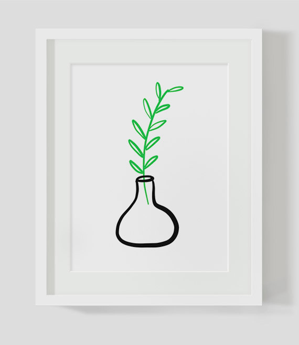 Minimalist Small Plant INSTANT DOWNLOAD Illustration Art - Etsy