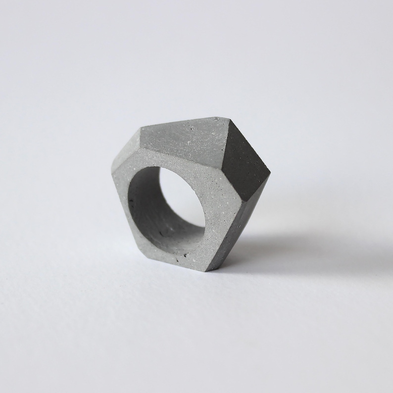 Modern and Geometric Concrete Ring From the Unique Architectural ...