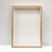 A4 Box Frame Wood • 8x10 Inches Available • Thin Natural Wood - Etsy