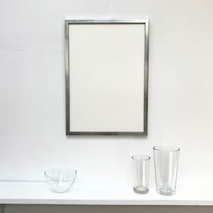 A3 Silver Frame • Flat Distressed • Gallery Acrylic / Glass • Photo ...