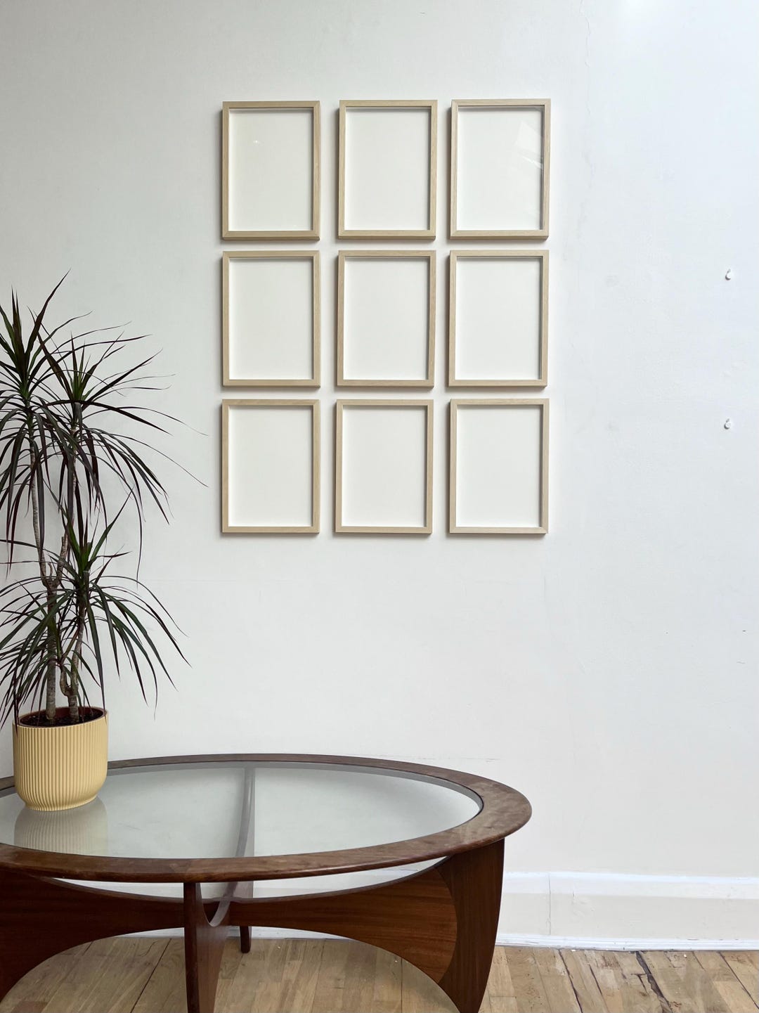 Set of 9 • A4 Box Frames Wood • or 8x10 Inches • Thin Natural Wood - Etsy