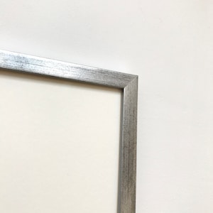 A3 Silver Frame Flat Distressed Gallery Acrylic / Glass Photo / Picture ...