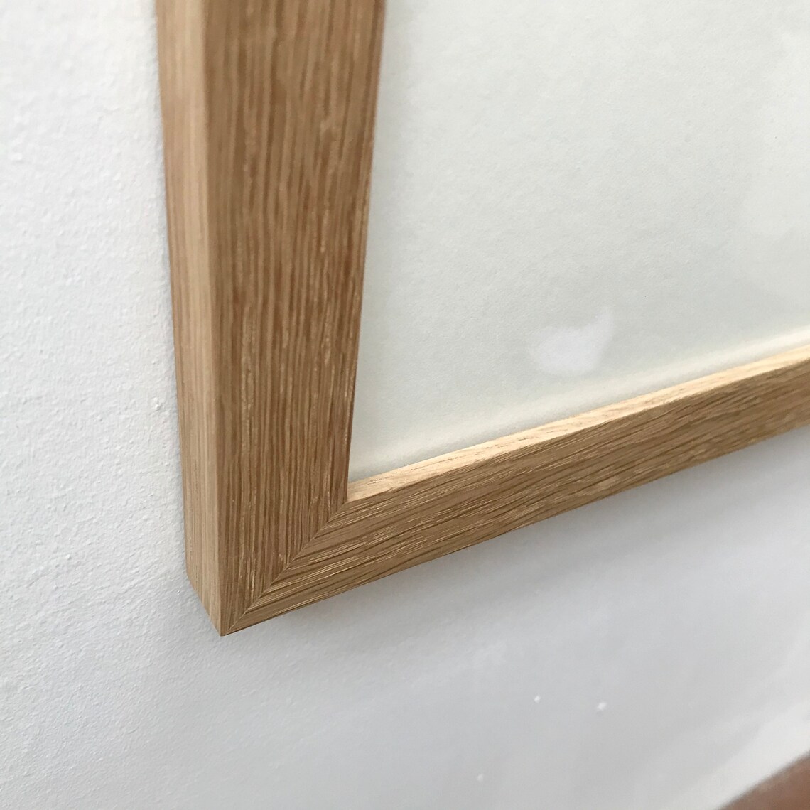 Large Solid Oak / Ash Wood Picture Frame with Gallery Acrylic | Etsy