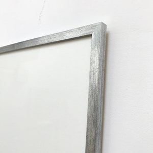 A3 Silver Frame Flat Distressed Gallery Acrylic / Glass Photo / Picture ...