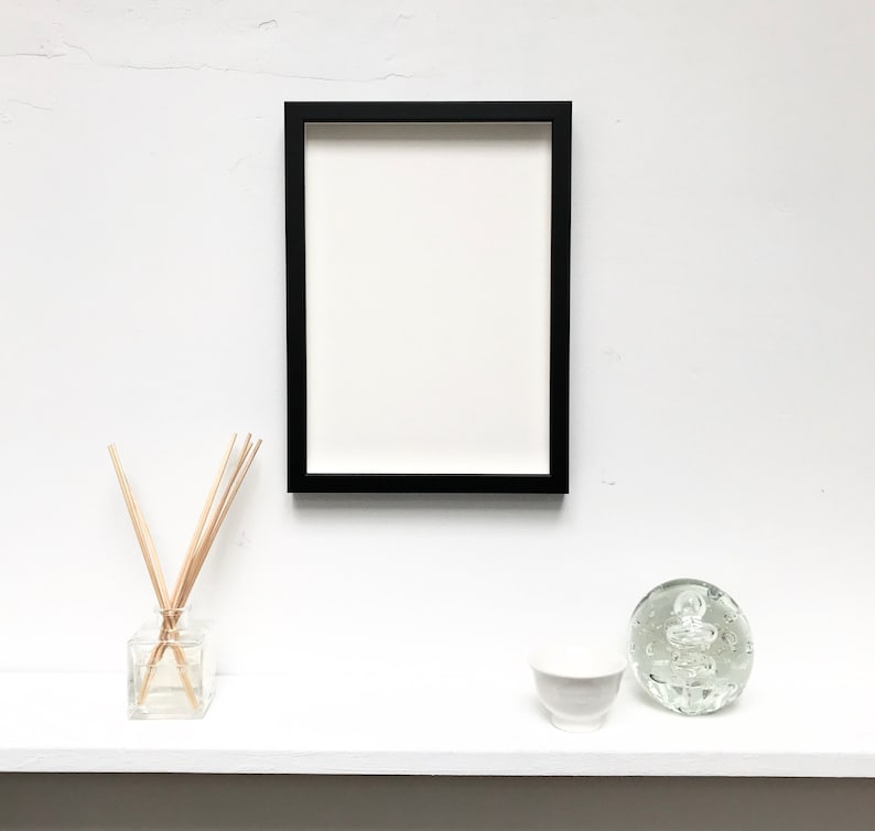 A4/8x10in • Thin Smooth Black Box Frame • Also Available in White - Etsy