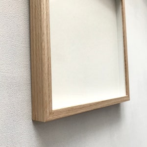 30x30cm Box Frame • Natural Oak Wood Box Frame - Etsy UK
