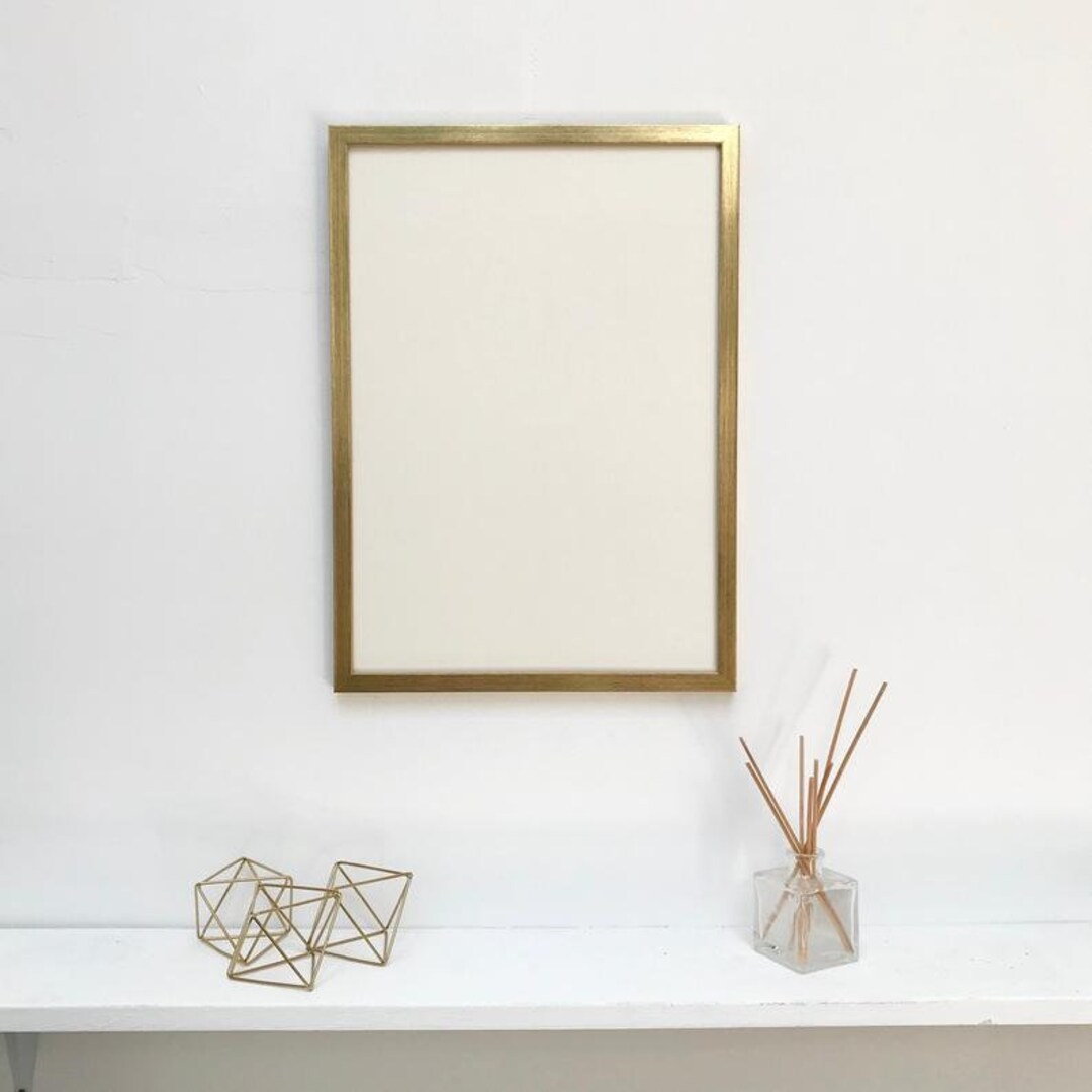 A3 Gold Frame • Flat Distressed • Picture Frame • More Details in the ...