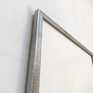 A3 Silver Frame Flat Distressed Gallery Acrylic / Glass Photo / Picture ...