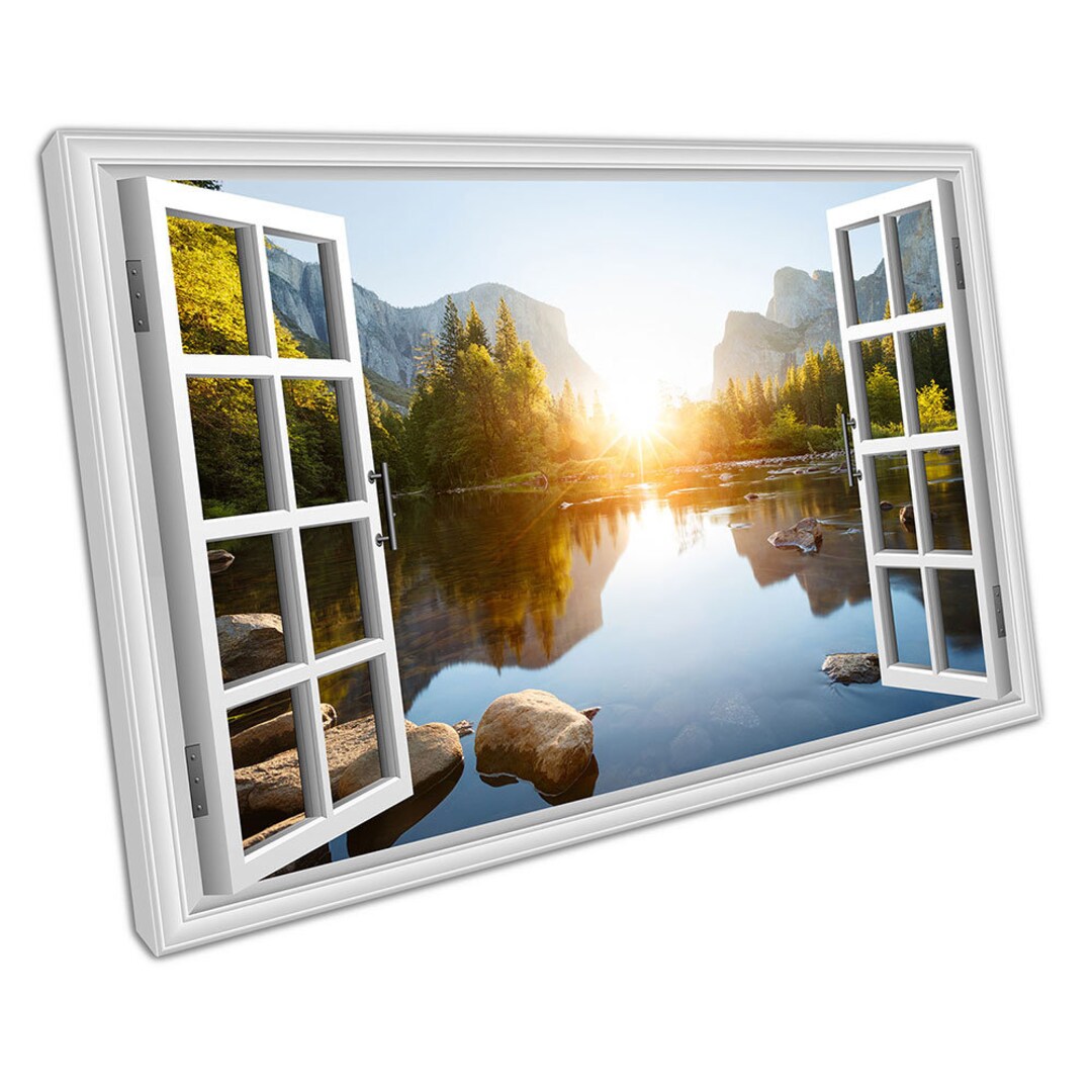 Window View Stunning Yosemite Valley Sunrise California USA Ready to ...