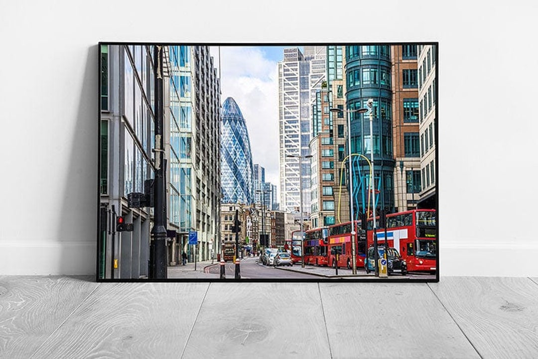 City Street View Liverpool Street Station London Modern Cityscape ...