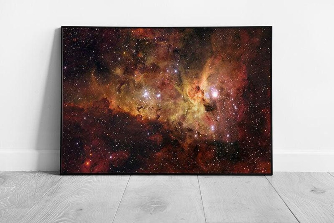 Cosmic Wall Art: Deep Space Galaxy Print With Millions of Stars, Framed ...