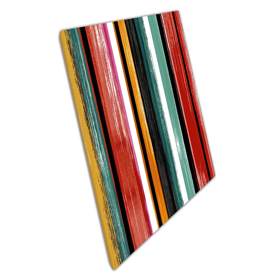 Textured Brushstroke Vertical Line Multicoloured Minimalist Pattern ...