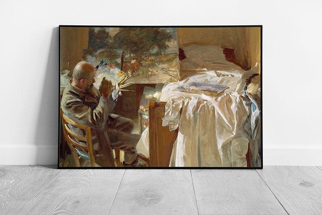 John Singer Sargent Artist in Studio Wall Art Print Framed Ready to ...