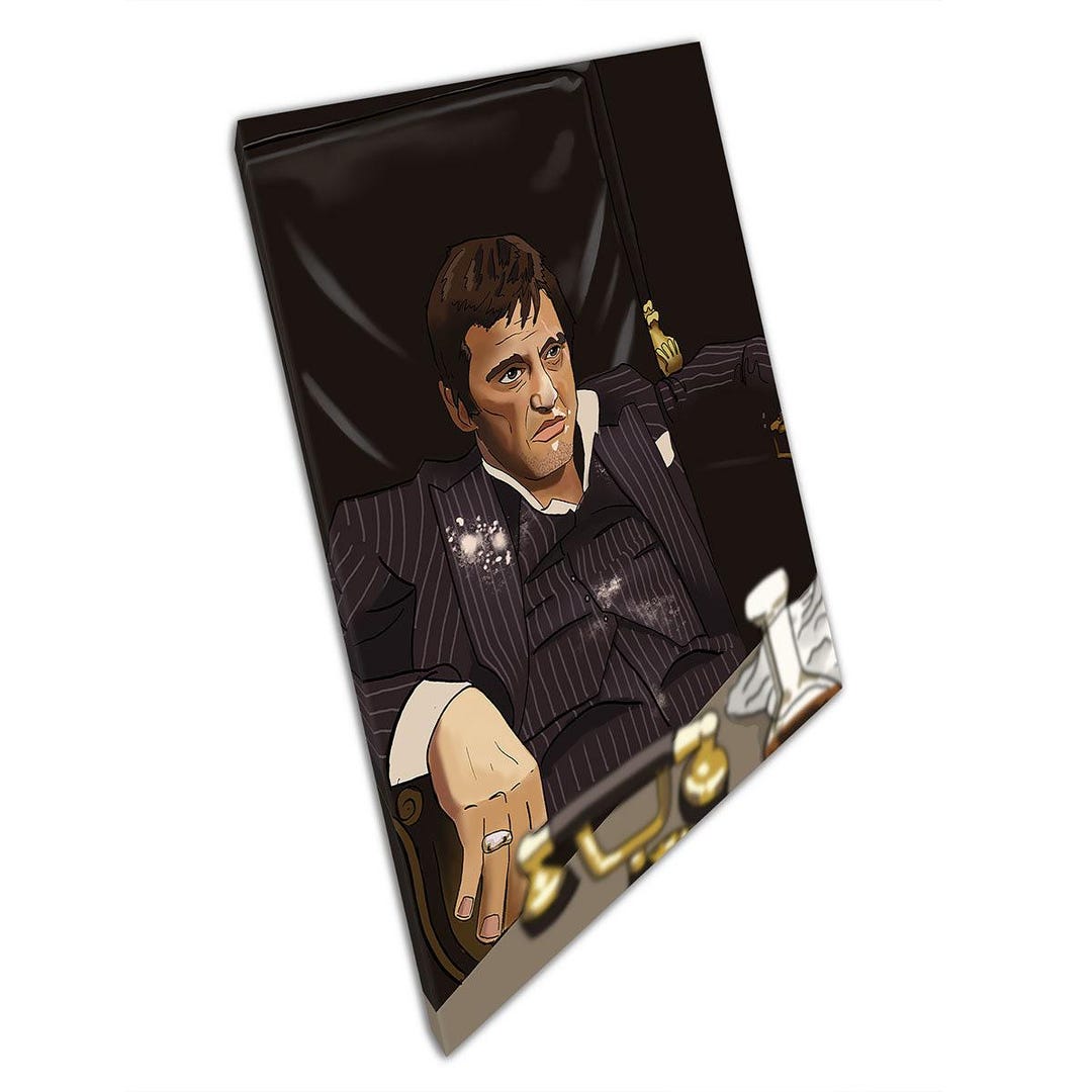 Scarface Tony Montana Canvas Wall Art: Iconic Movie Print for Home ...