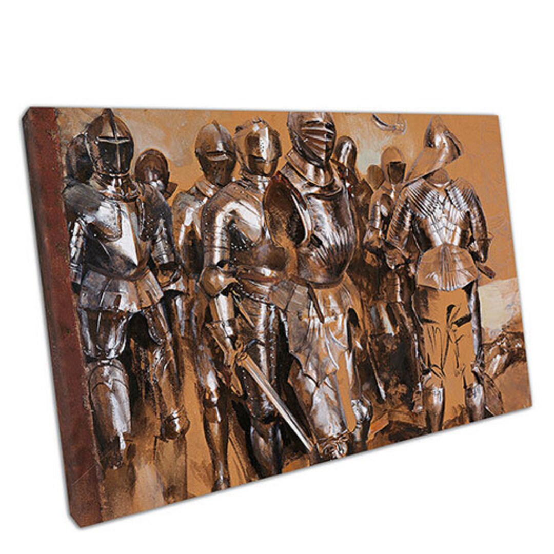 Adolph Menzel's Armor Chamber Fantasy: Vintage Art Print for Home ...