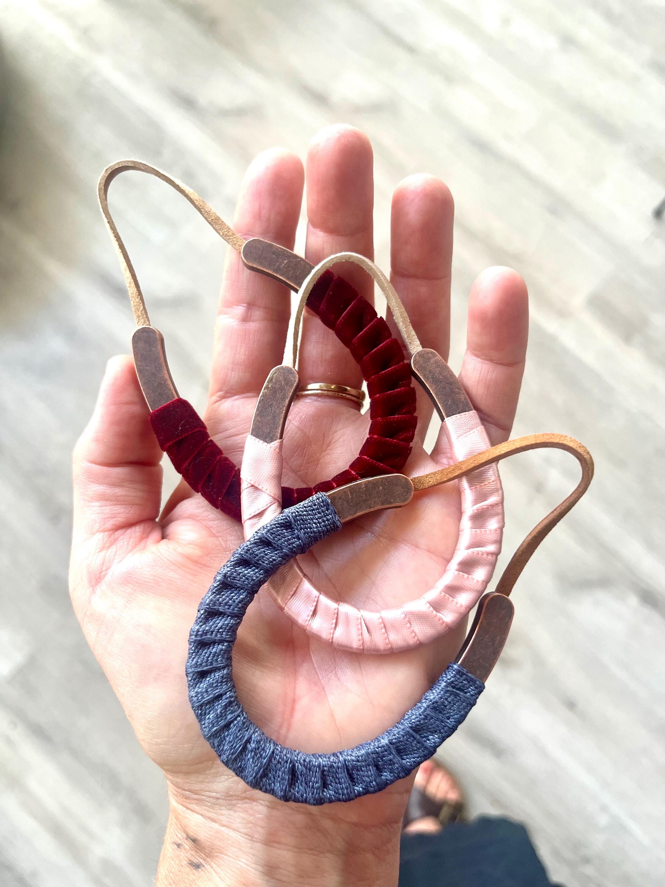 Mini Burgundy Velvet Ribbon Lucky Horseshoe Hanging - Etsy