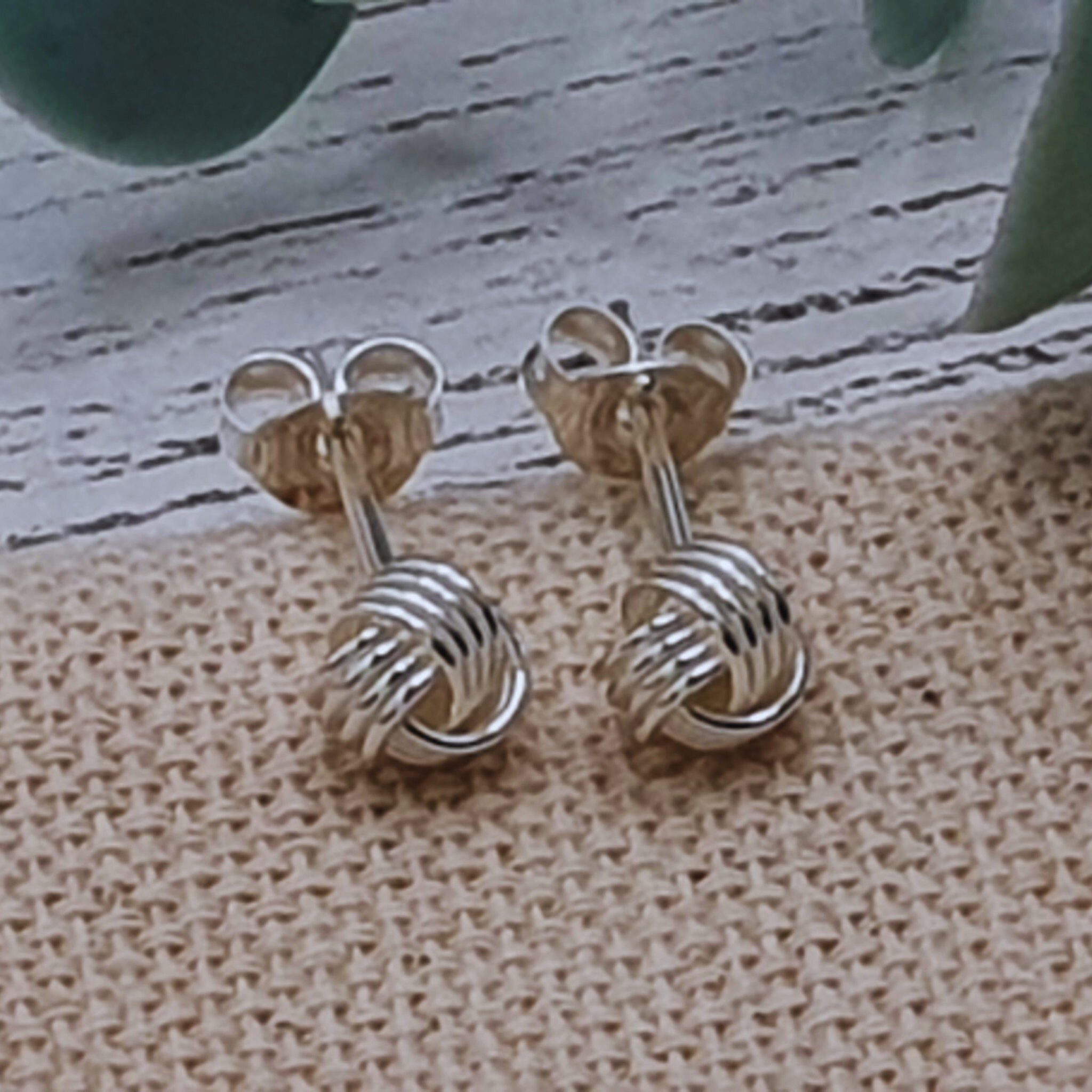 Knot of True Friendship Earrings ~ Personalised Sterling Silver ...