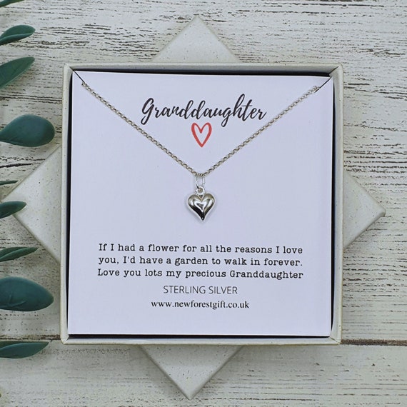 Personalised granddaughter necklace store