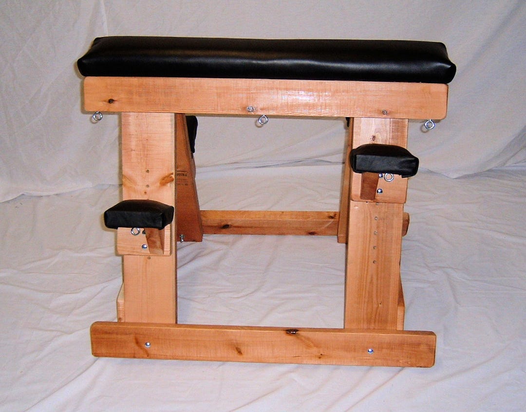 Deluxe 2 in 1 Spanking Horse Combo With Pads & Rails Padded Spanking ...