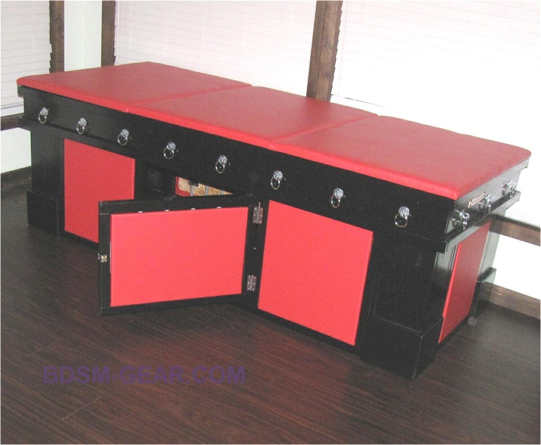 Bdsm Dungeon Bondage Table With Cage and Removable Panels. Bondage ...