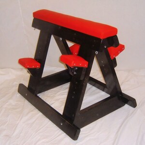 Deluxe 2 in 1 Spanking Horse Combo With Pads & Rails Padded Spanking ...