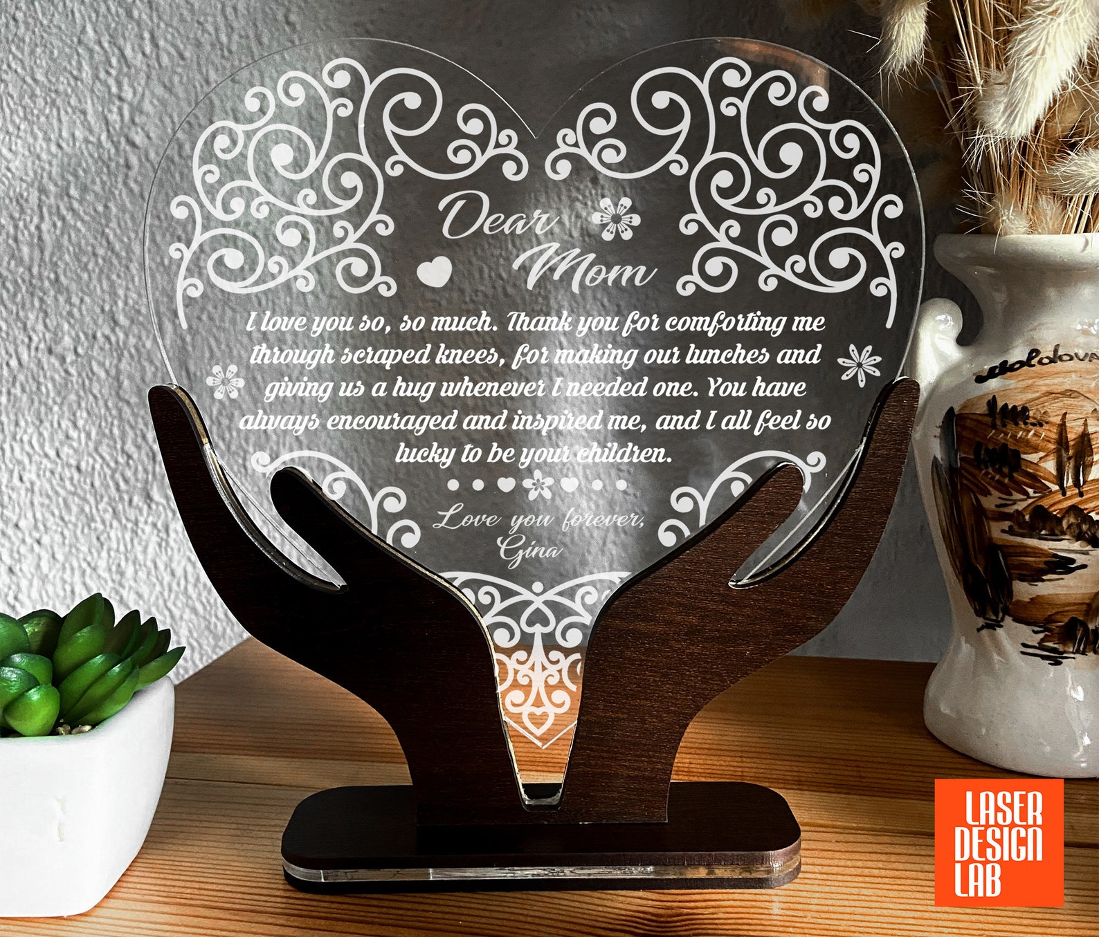 Personalized Gift For Mom Laser Cut Project Mother Day Etsy Personalized Gift For Mom Laser Cut Project Mother Day Etsy