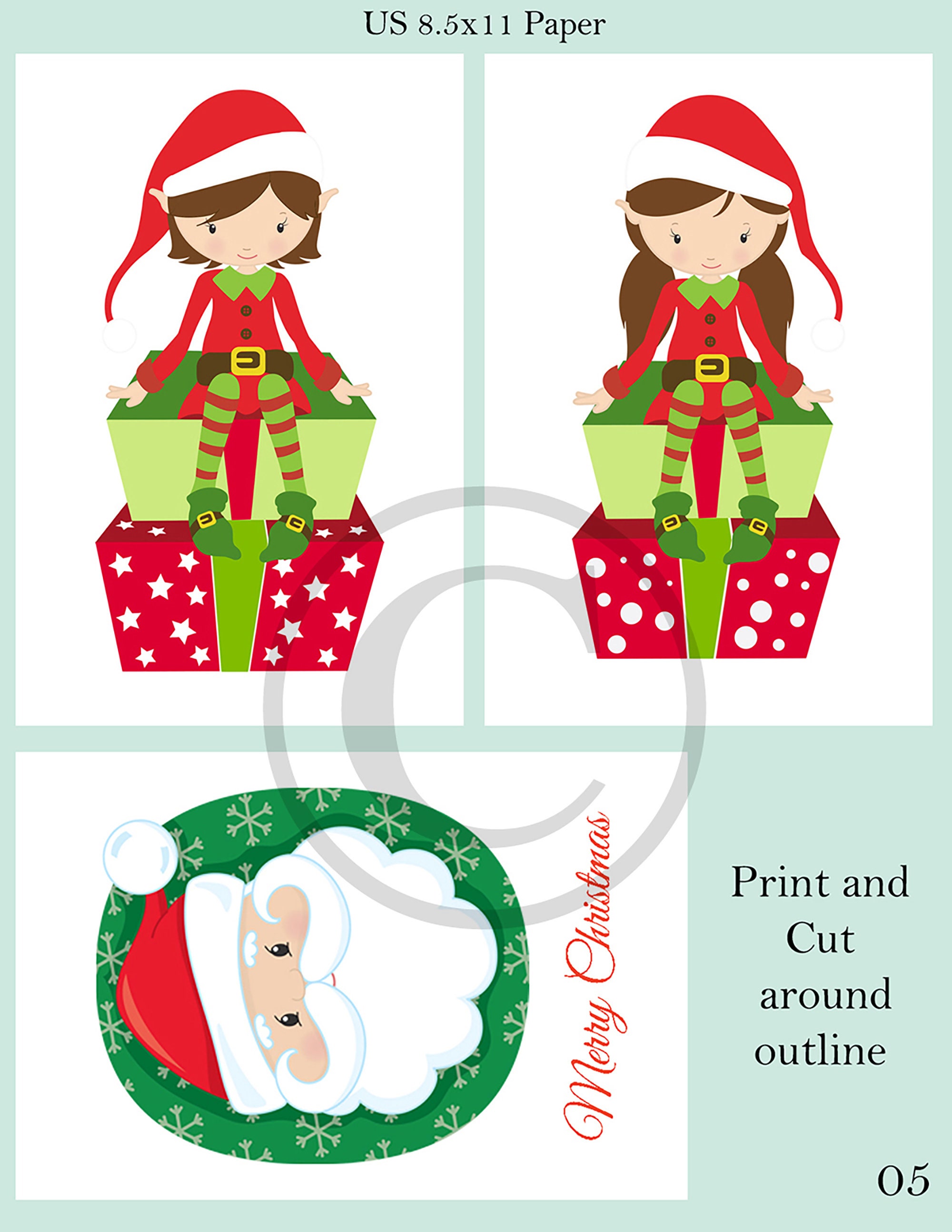 Twelve Days of Christmas Gift Tags | Digital Printable Cards, Labels ...