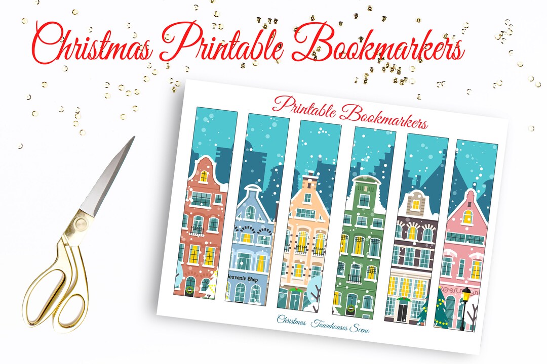 Printable Christmas Bookmarks Set of 6 Christmas Activity-happy ...