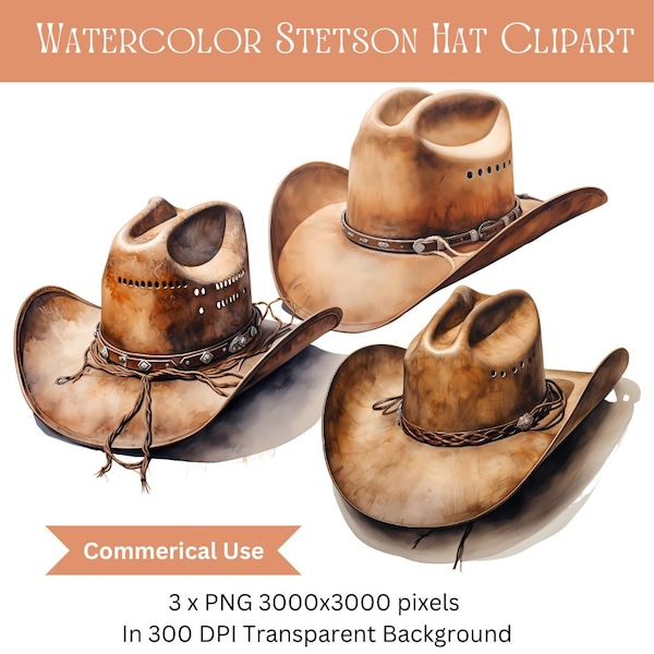Stetson Hat Clipart - Etsy