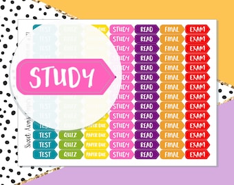 Study stickers | Etsy