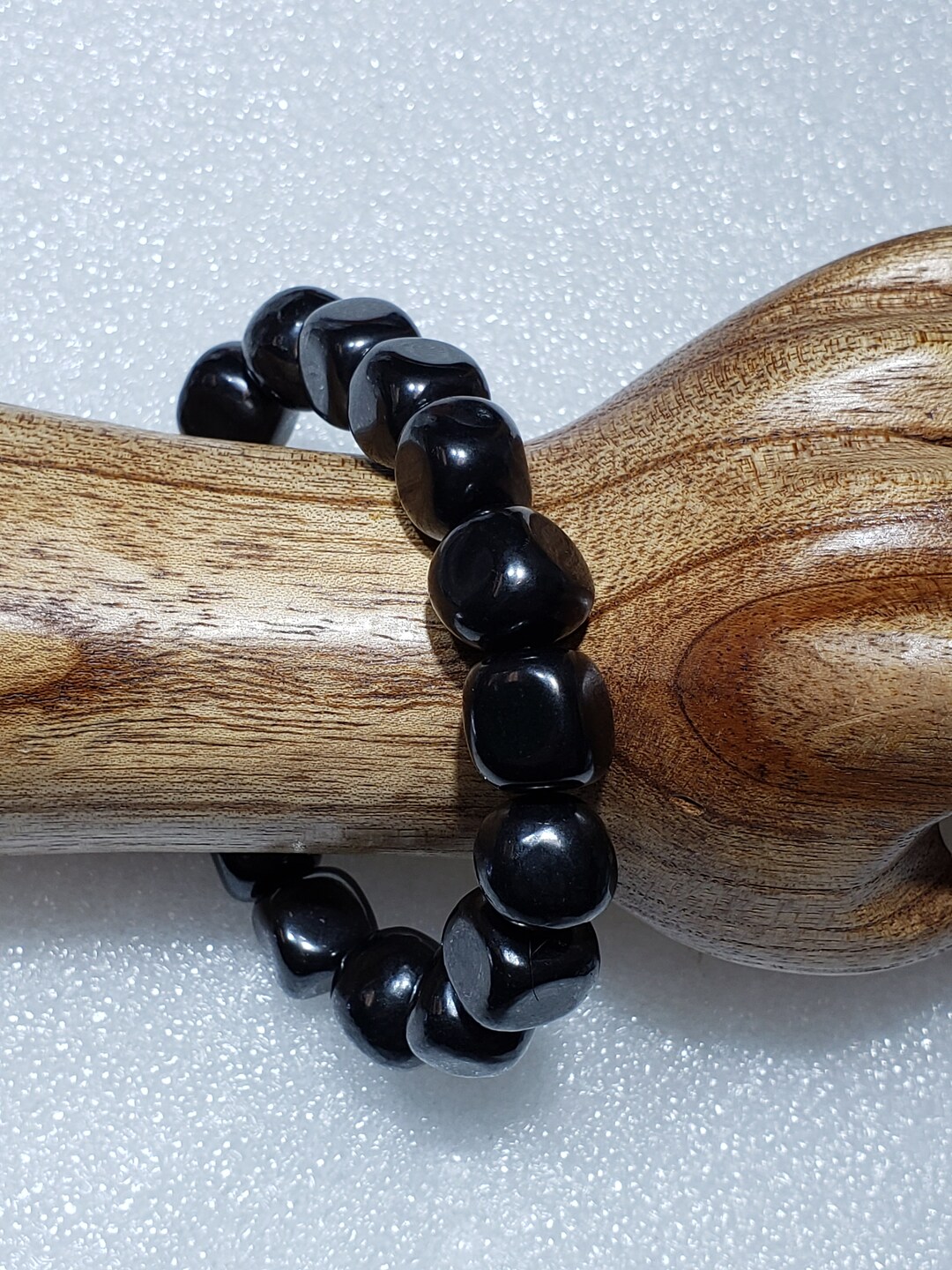 Lot of 2,6 or 12 Pcs SHUNGITE Pebble Bracelet Metaphysical Stone Size ...