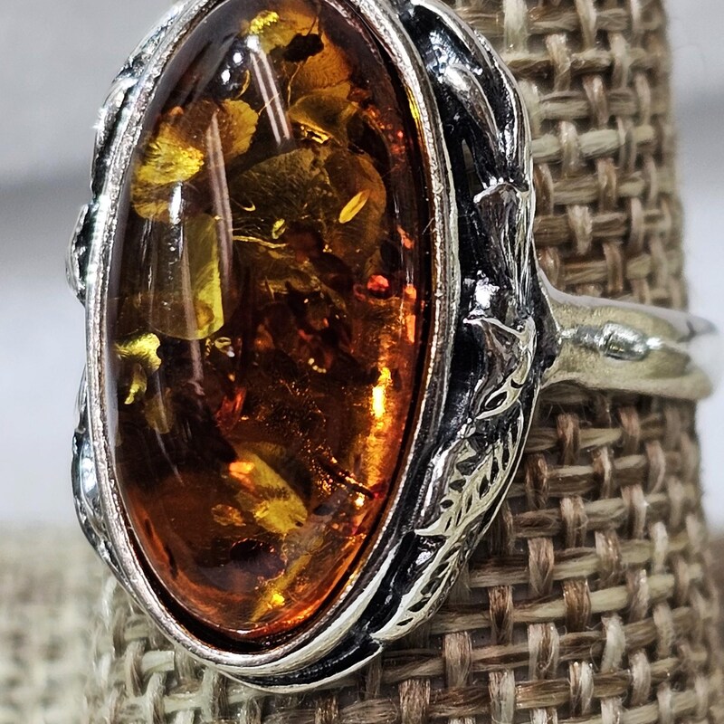 Amber Ring - Etsy