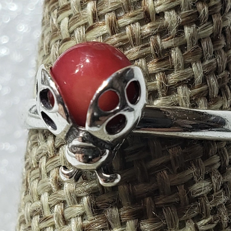 Ladybug Ring - Etsy