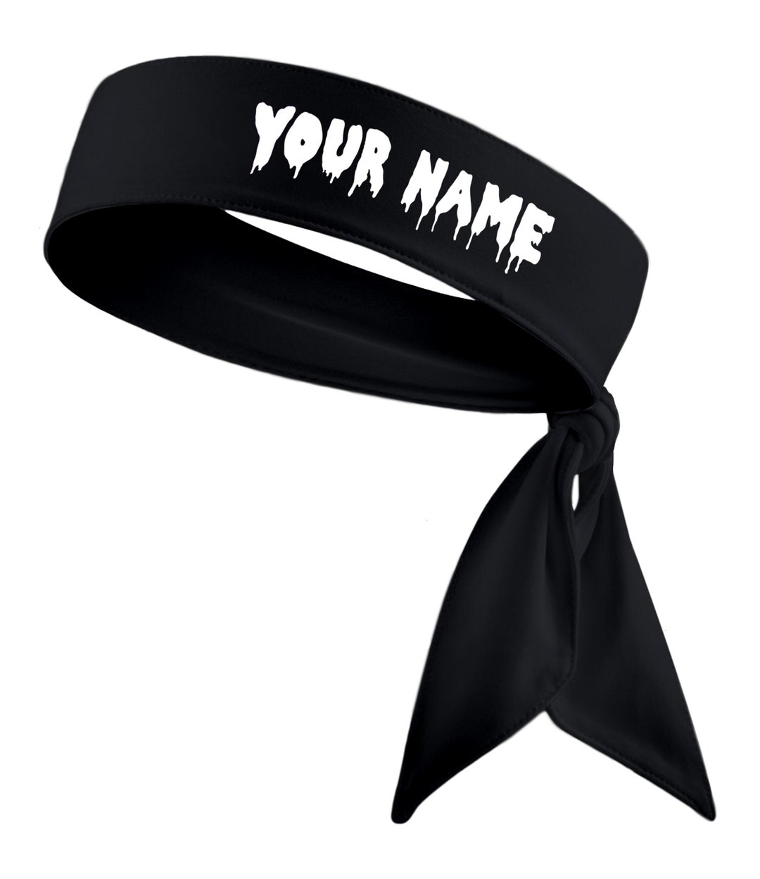 Custom Personalized Drippy Name B3 U ATHLETICS Sports Head Tie Headband ...