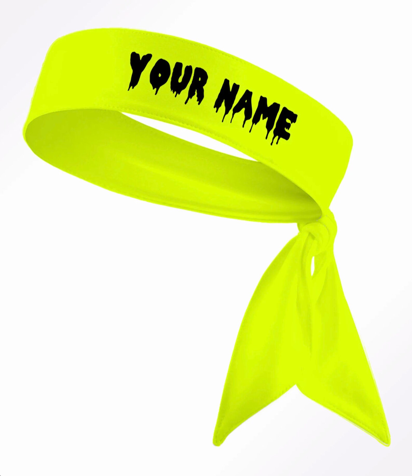 Custom Personalized Drippy Name B3 U ATHLETICS Sports Head Tie | Etsy