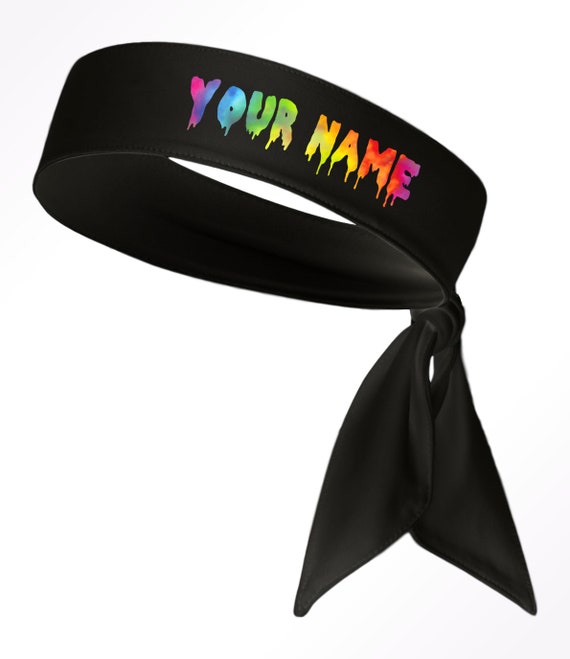 Custom Personalized Drippy Name B3 U ATHLETICS Head Tie - Etsy