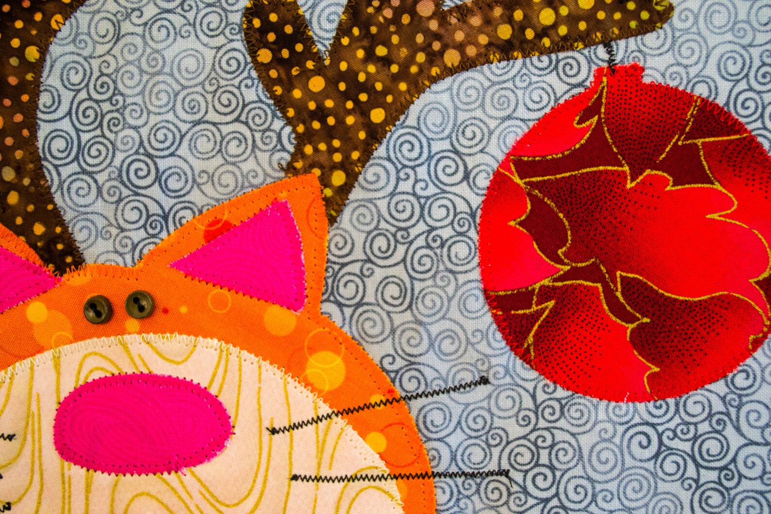 Reindeer Cat Quilt Karma Pattern Paper Strip Piecing Raw - Etsy