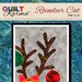 Reindeer Cat Quilt Karma Pattern Paper Strip Piecing Raw Edge Applique ...