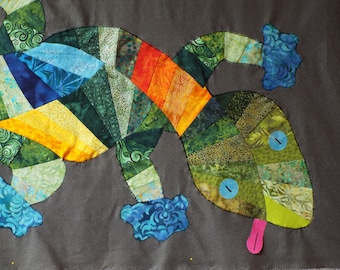 Gecko Applique - Etsy