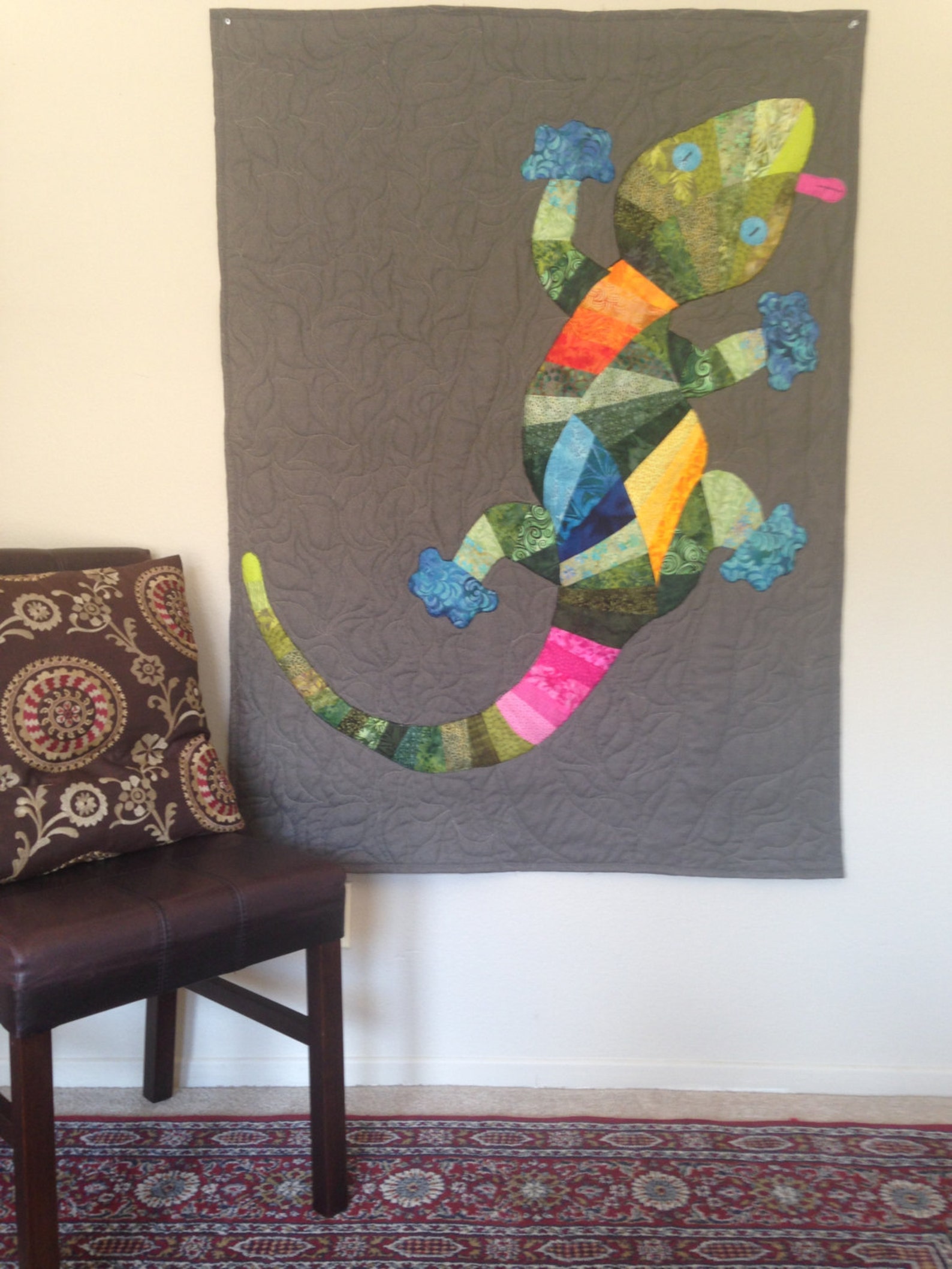 Gecko Quilt Karma Pattern Paper Strip Piecing Raw Edge - Etsy